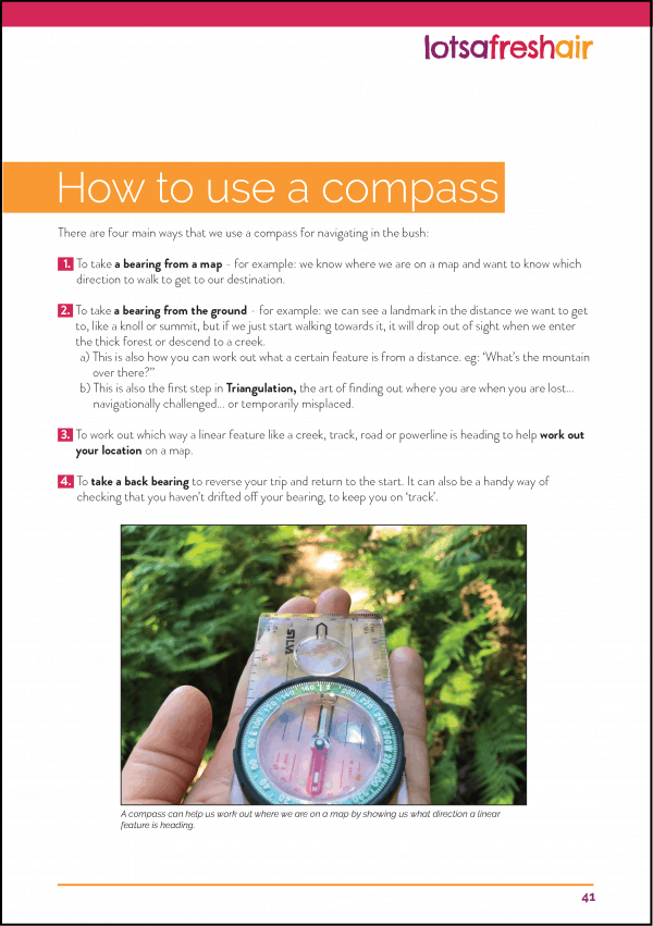How to Navigate Book - Map & Compass Handbook - Lotsafreshair